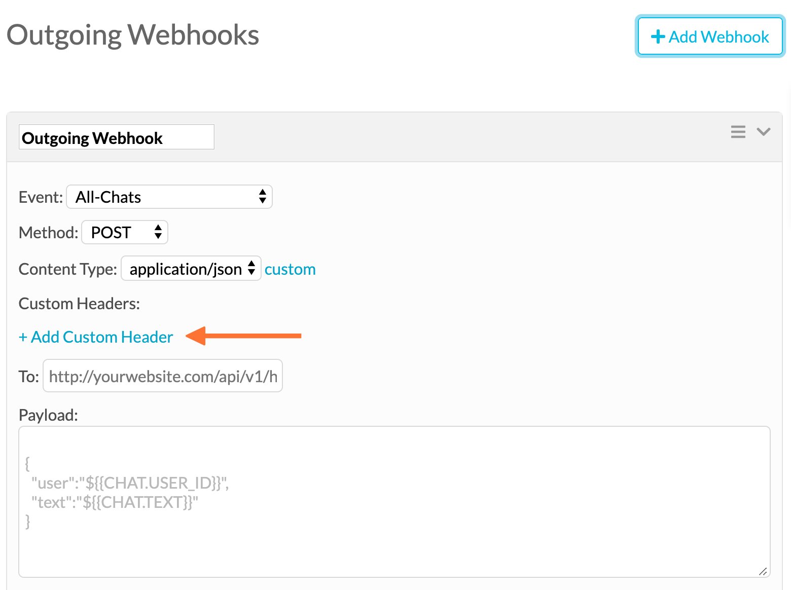 Custom Outgoing Webhooks | VictorOps